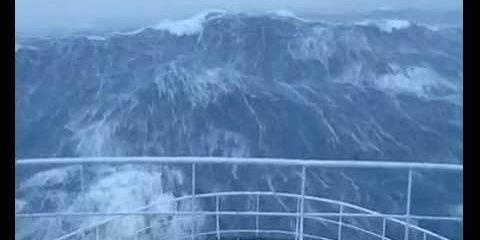 Watch 30-Foot Waves Slam Cabin Windows on a Royal Caribbean Cruise