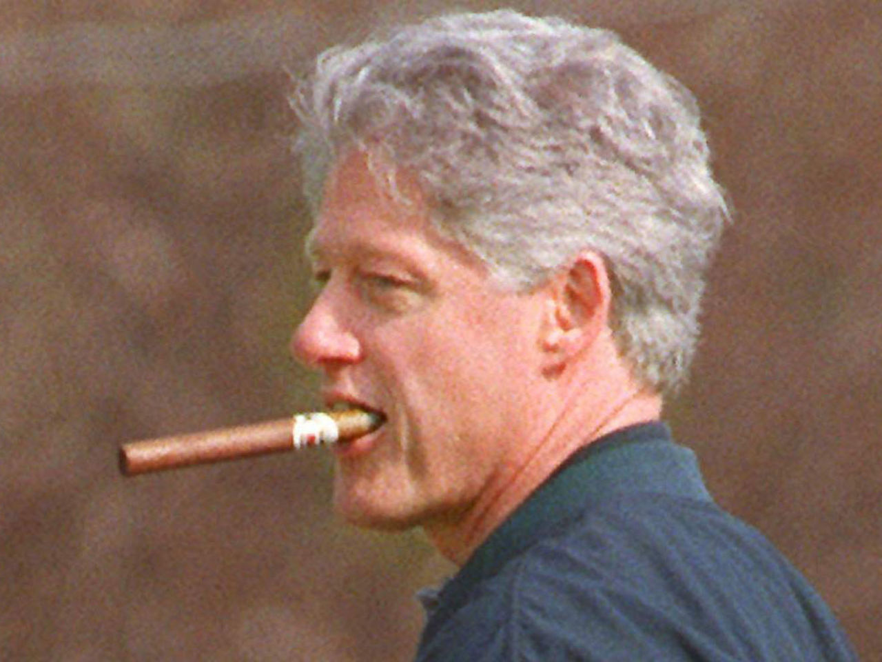 Obama Smoking A Cigarette